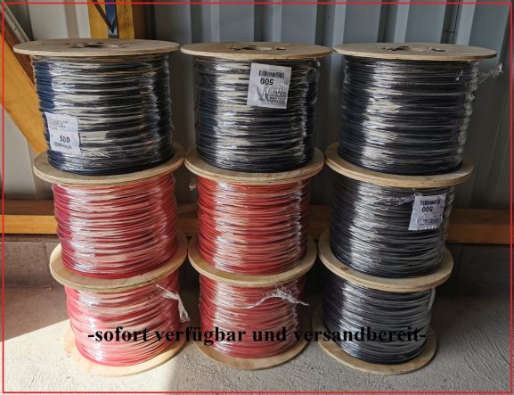 6mm2 Kabeltec Made in Germany Solarkabel H1Z2Z2K PV Kabel 500m – ilargo.de